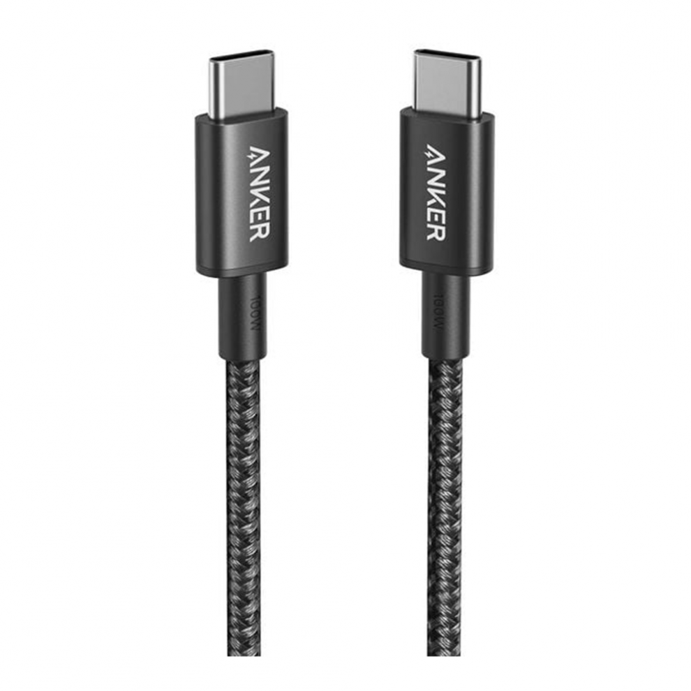 أنكر 333 كابل USB-C إلى USB-C نايلون 1 متر 100 واط | A8756H11 - دبي فون