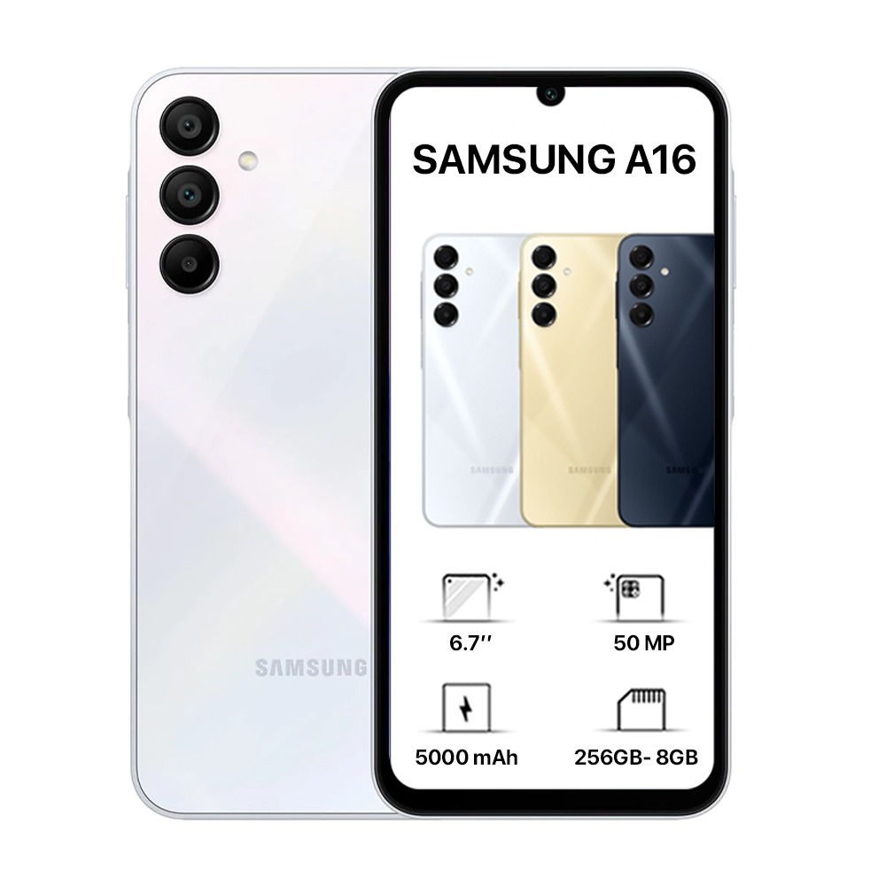 سامسونج جالكسي A16 ثنائي الشريحة – 256 جيجا، 8 جيجا رام، 4G - دبي فون